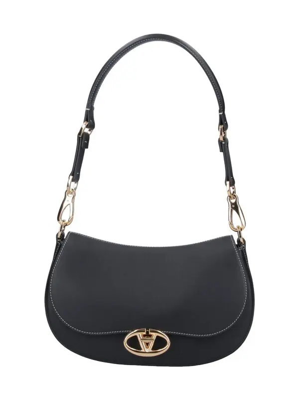 Valentino Garavani Calf Leather Mini Handbag - Black