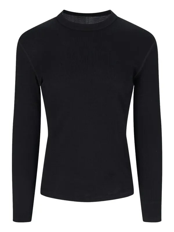 BERNER KUHL 100% Wool Crew Neck Sweater - Black