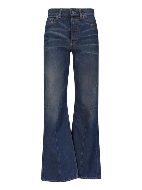Our Legacy Moto Cut Bootcut Jeans In Regular Fit - Blue