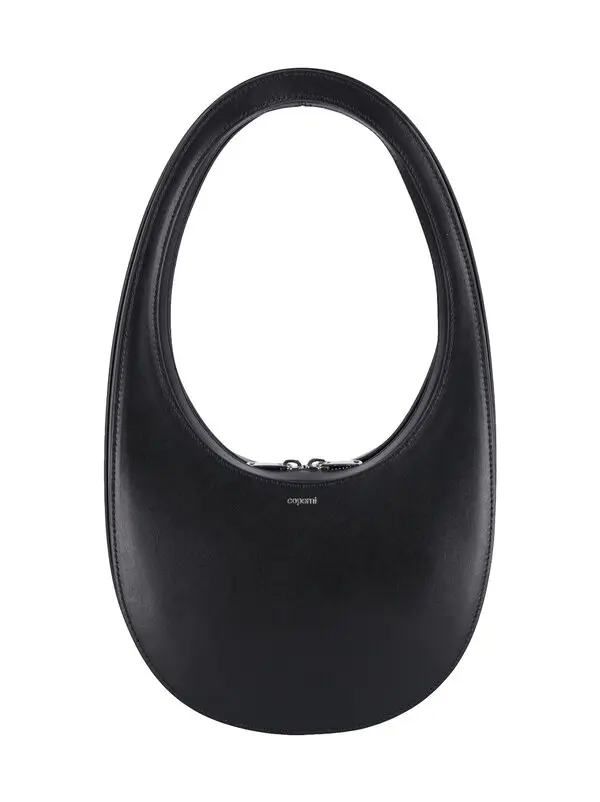 Coperni Mini Handbag With Circular Double-ended Zip - Black