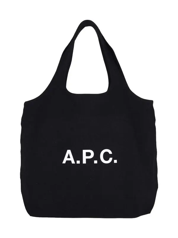 A.p.c. Cotton-blend Tote Bag - Black