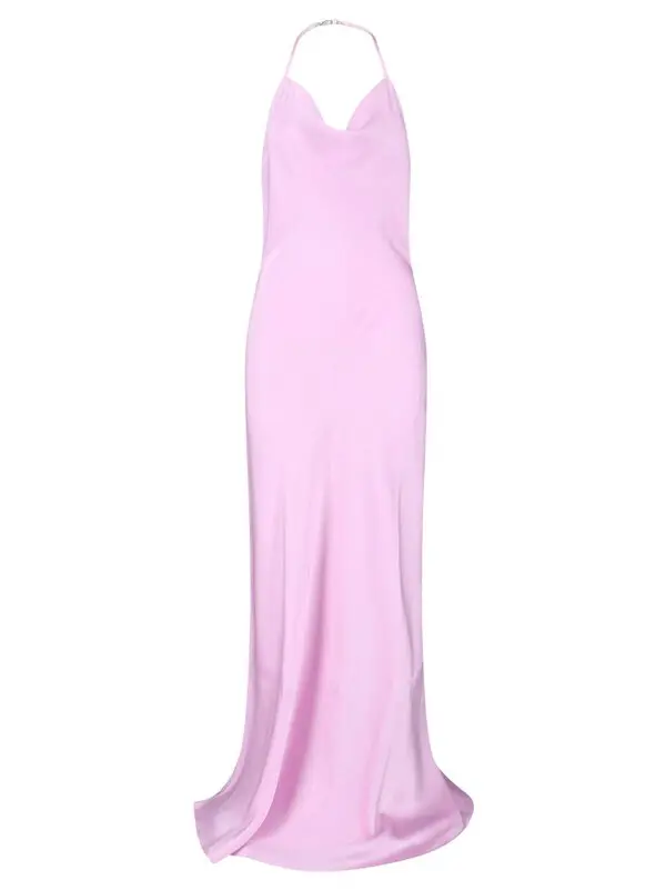 Stella McCartney Satin-blend Slip Maxi Dress - Violet