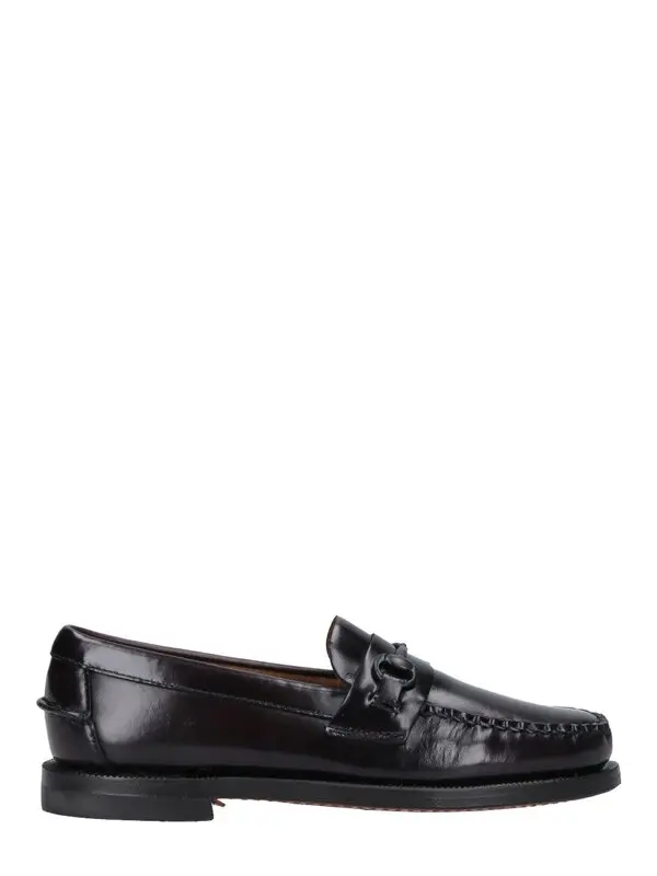 SEBAGO Leather Flat Loafer - Brown