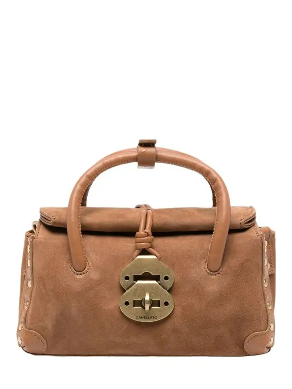 ZANELLATO Dotta Baby Leather Handbag - Beige