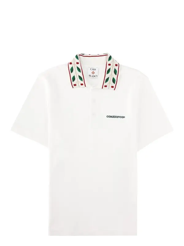 Casablanca Polo "laurel - White
