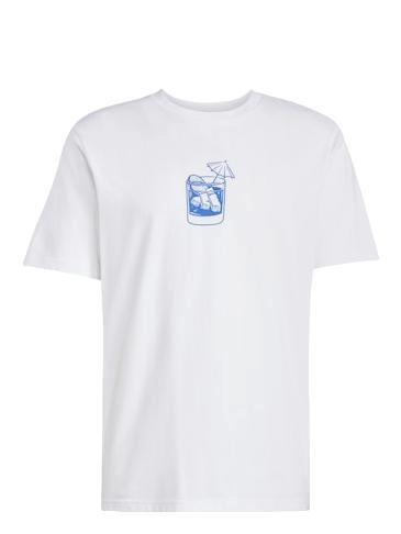 Adidas Lounge Drink Graphic Tee Shirt - White