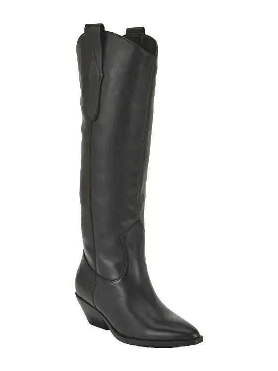 Nine West Asken Knee High Boot - Black Leather