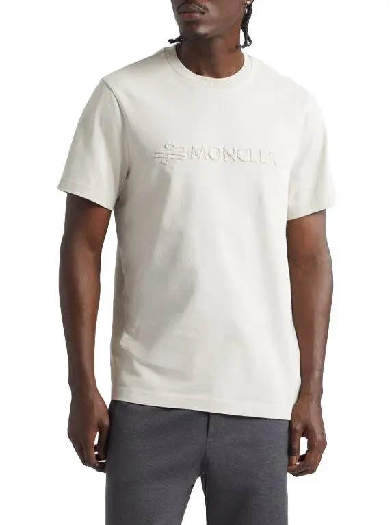 Moncler Logo Cotton T-shirt - Sponge