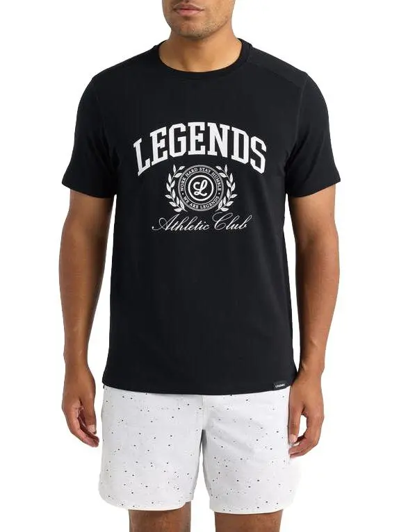 LEGENDS Aviation Varsity Crest Graphic T-shirt - Black