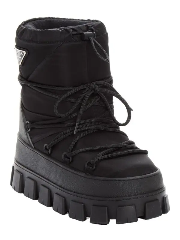 Prada Re-nylon Gabardine Après Ski Boot - Nero