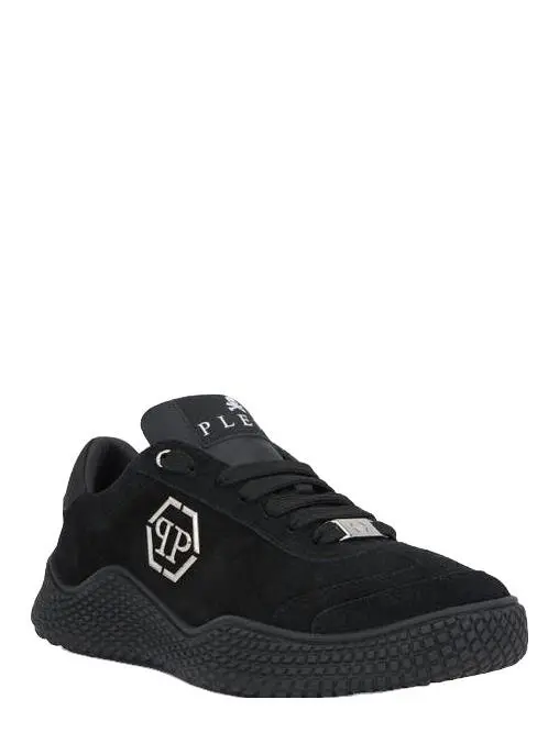 Philipp Plein Suede Runner Sneakers - Black/black