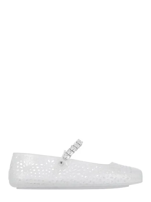 JIMMY CHOO Ballet Flats "mary Jane Jelly - Silver