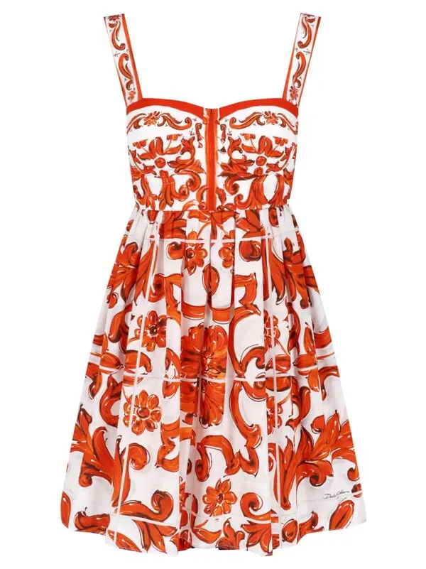 Dolce & Gabbana Majolica" Mini Dress - Multi