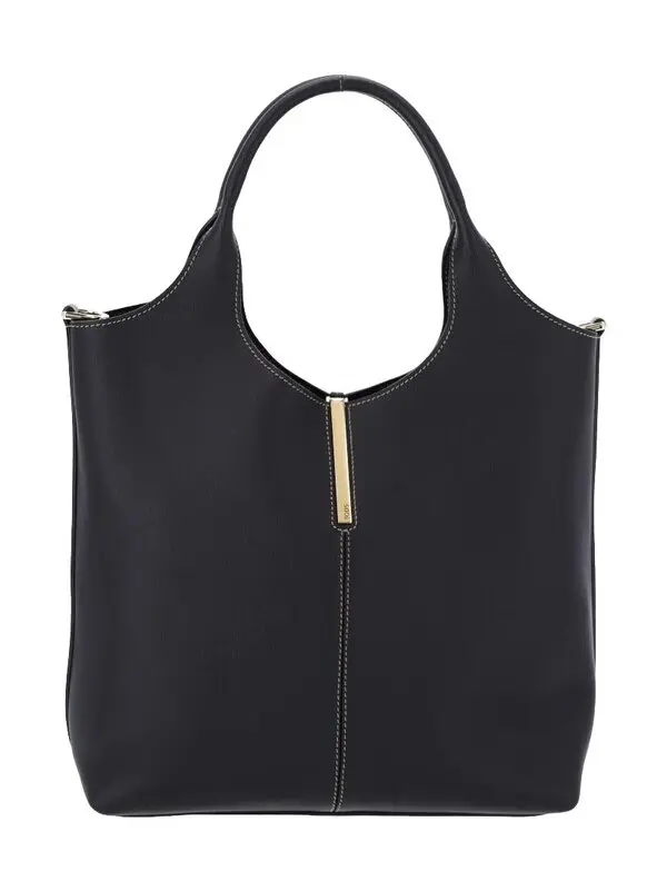 TOD'S Leather Tote Bag - Black