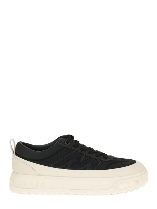 Moncler Altive Suede And Nubuck Sneakers - Black
