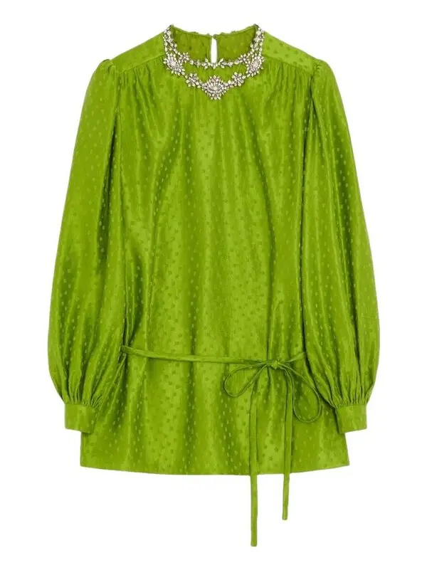Valentino Garavani Jacquard Embroidered Top - No