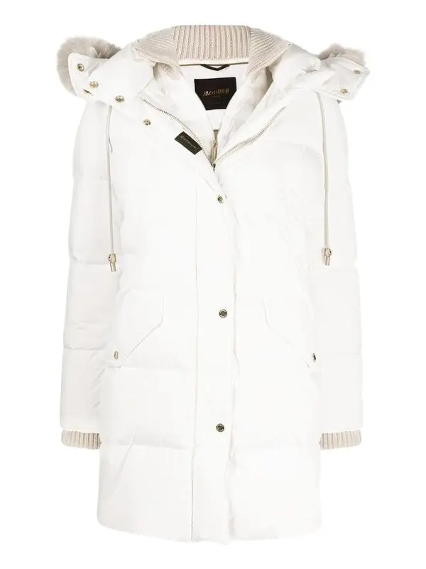 MOORER Talassa-stp Hooded Down Jacket - White