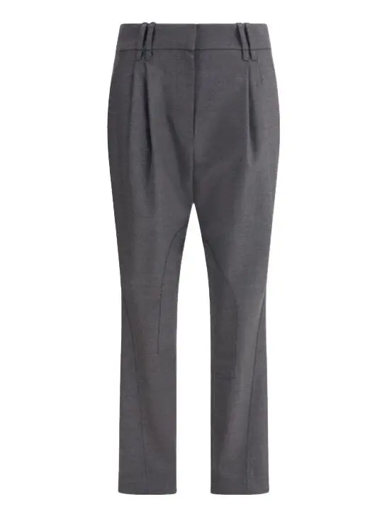 Brunello Cucinelli Pleated Trousers - Black