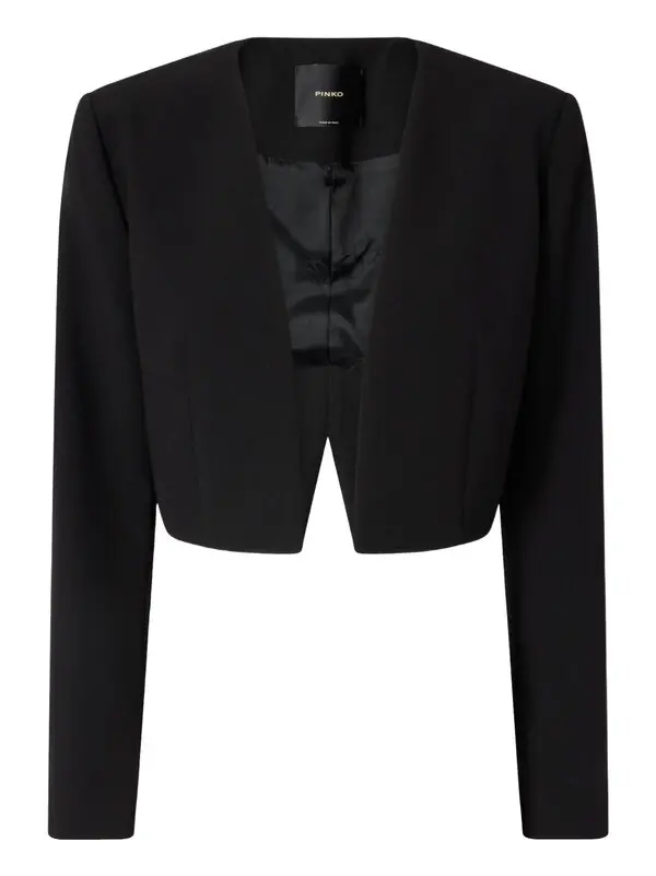 Pinko Cropped Jacket - Black