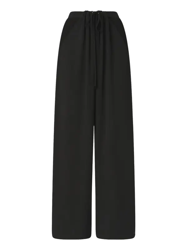 Pinko Panzerotto Wide Leg Trousers - Black
