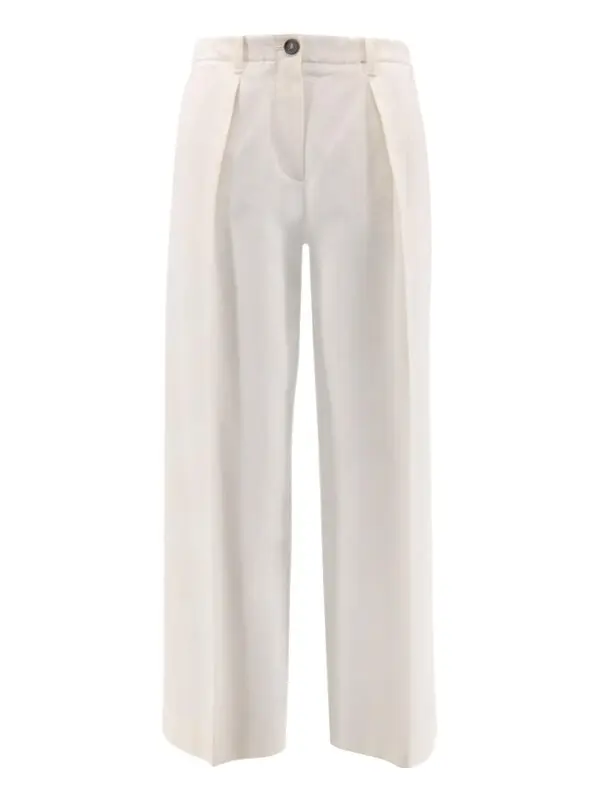 Brunello Cucinelli Pleated Cropped Trousers - No