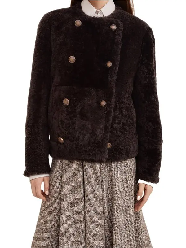 Brunello Cucinelli Double-breasted Long-sleeved Jacket - Black