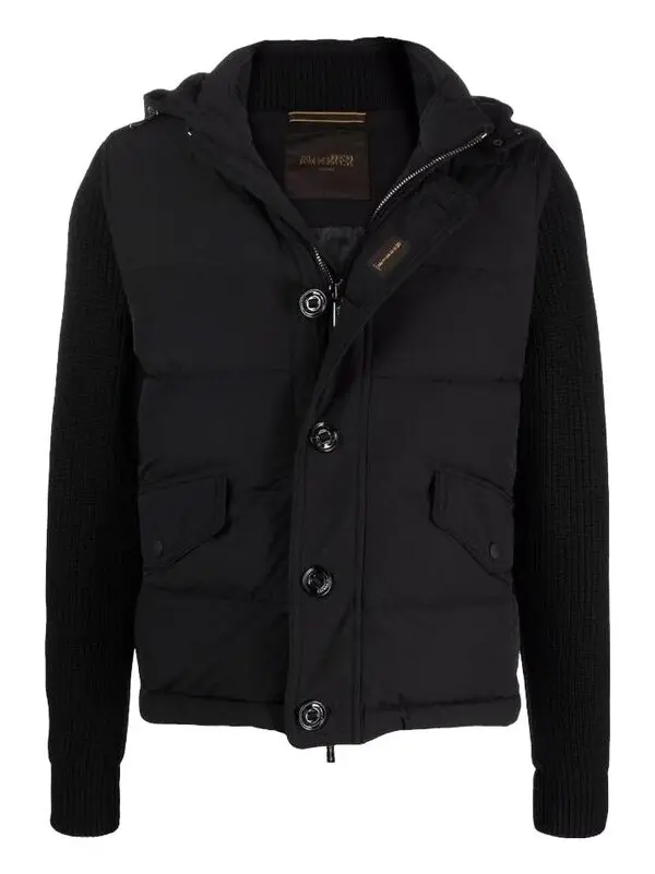 MOORER Foscolo-knm Padded Bomber Jacket - Black