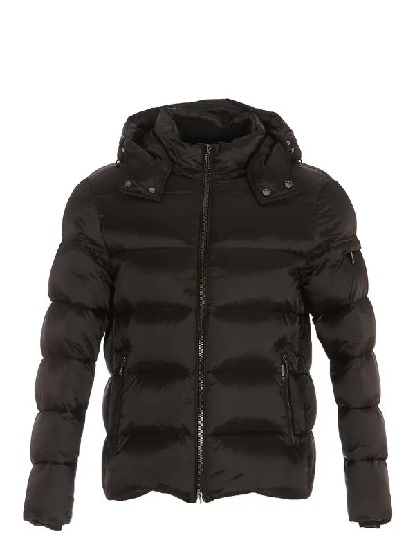MOORER Brett-sh Hooded Down Jacket - Black