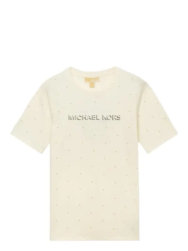Michael Kors Embellished Crewneck T-shirt - White