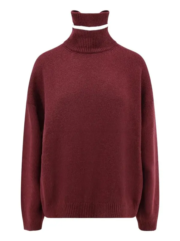Brunello Cucinelli Long Sleeve Turtleneck Jumper - Red
