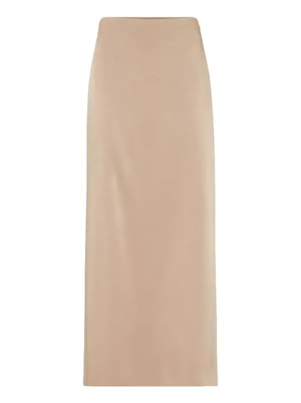 Brunello Cucinelli High-waist Maxi Skirt - Warm Beige