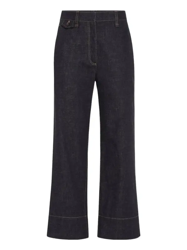 Brunello Cucinelli Straight Leg Jeans - Black
