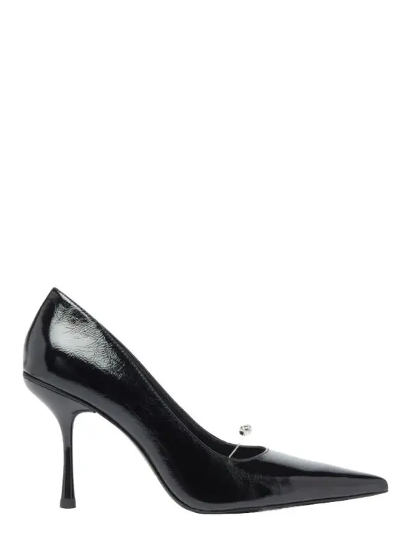 DIESEL® D-jewels Leather Pumps With Stiletto Heel - Black