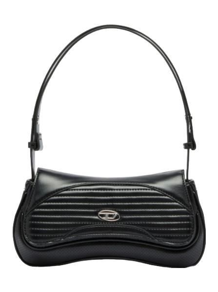 DIESEL® Play Clutch In Perforated And Quilted Pu - Black