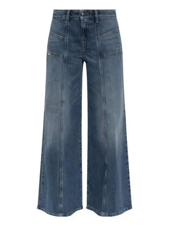 DIESEL® Belt-loop Wide-leg Jeans - No