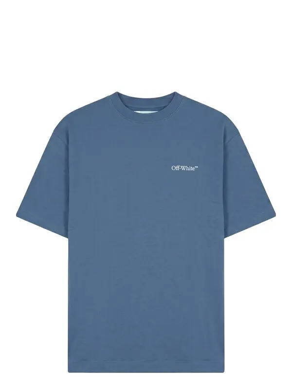 Off-White Short-sleeved T-shirt - Blue