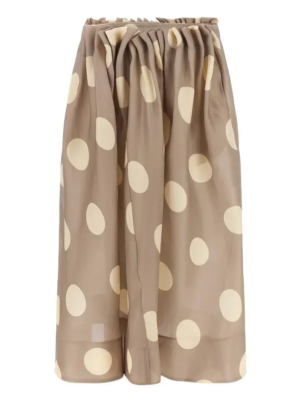 Khaite Riley Polka-dot Maxi Skirt - No