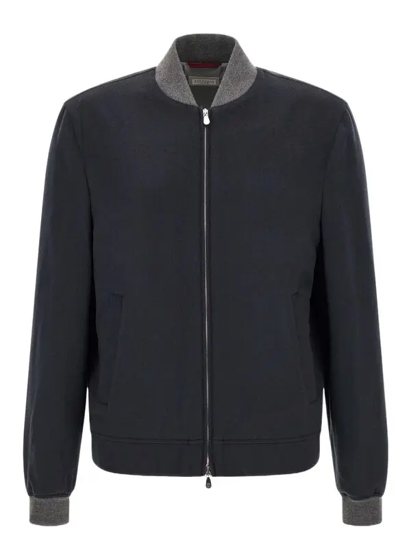 Brunello Cucinelli Bomber Jacket - Blue