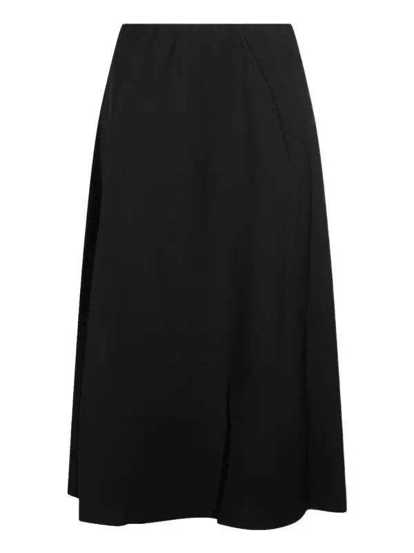Brunello Cucinelli A-line Midi Skirt With Flared Hem - Black