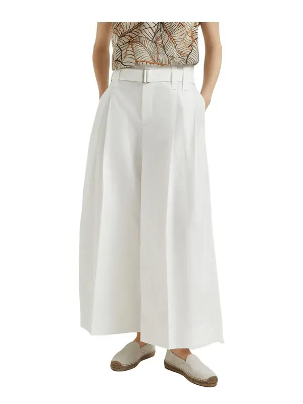 Brunello Cucinelli Pleated Trousers - Ivory