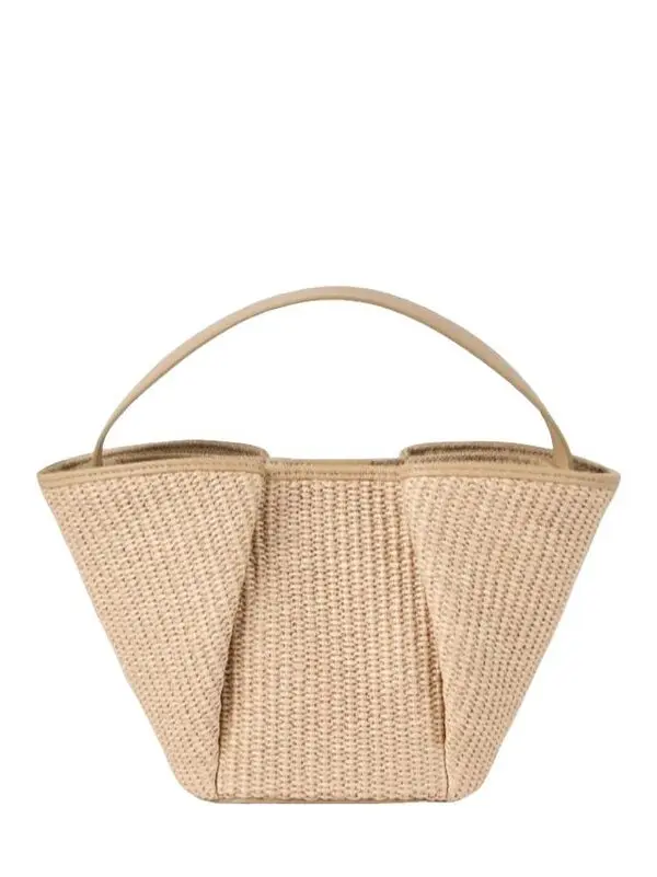 Brunello Cucinelli Marina Raffia Bucket Bag - Nude