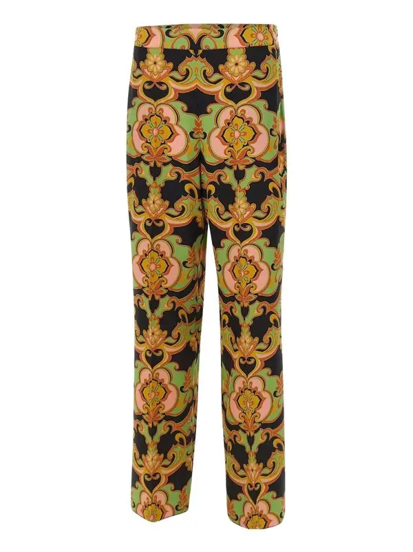 Etro Paisley Printed Wide-leg Trousers - Multicolor