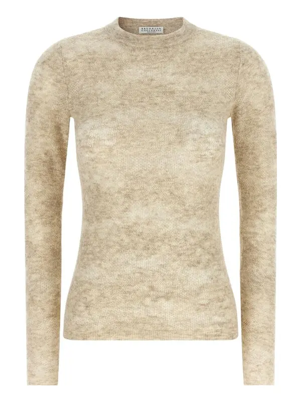 Brunello Cucinelli Crew Neck Long Sleeve Sweater - No