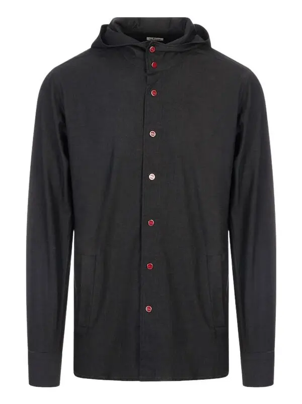Kiton Hooded Jacket - Black