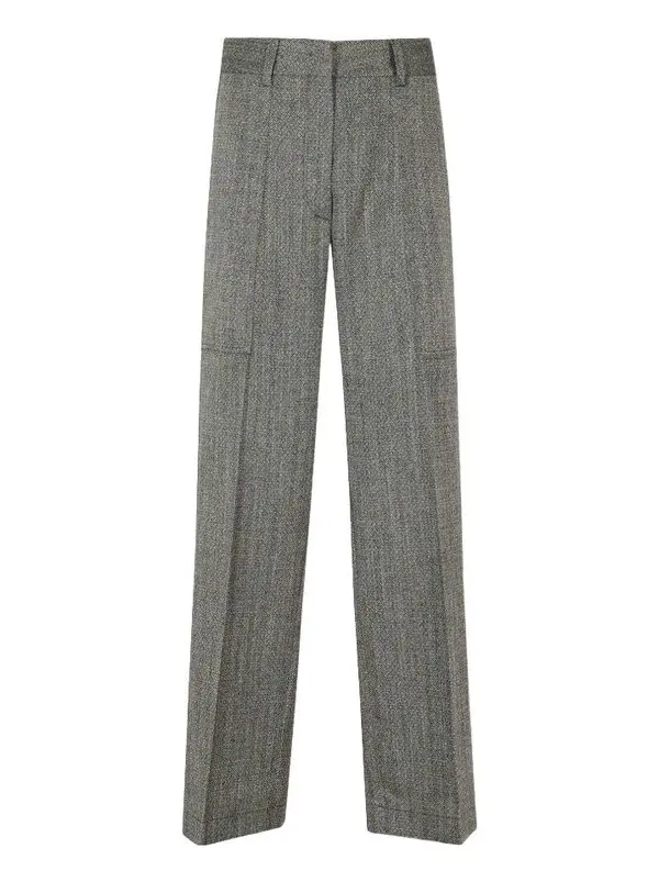 FORTE_FORTE Tailored Belted Trousers - Black