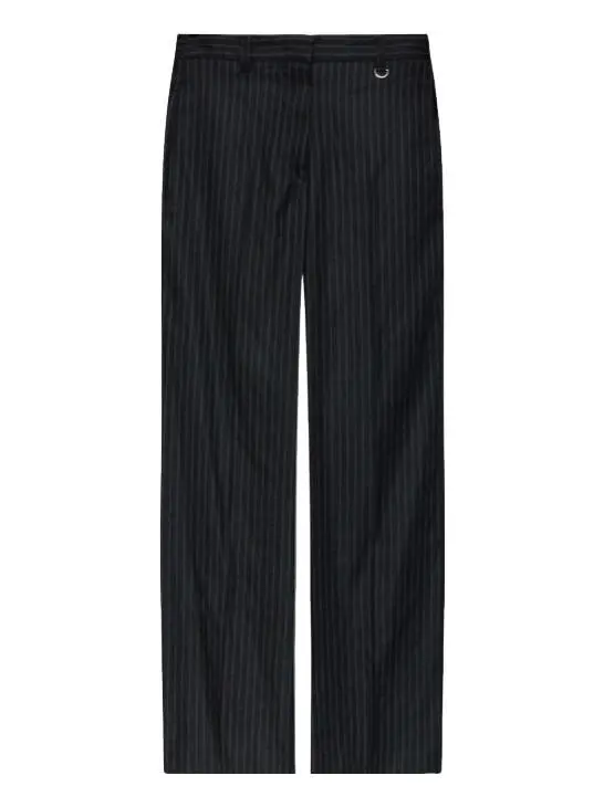 Isabel Marant Étoile Striped Tailored Trousers - Black