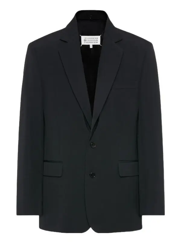 MAISON MARGIELA Wool Single-breasted Blazer - Black