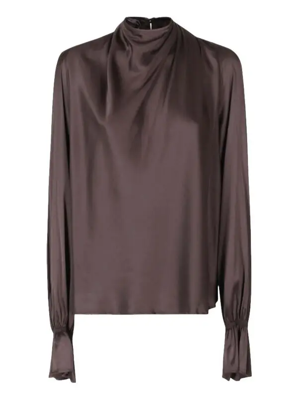 Raquel Diniz Long-sleeved Cover-up - Chocolate