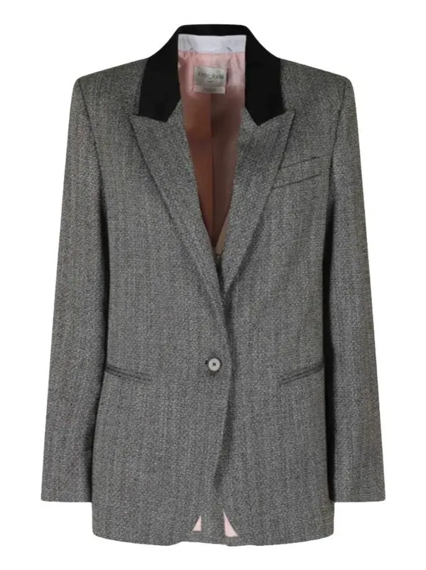 FORTE_FORTE Single-breasted Blazer - Black