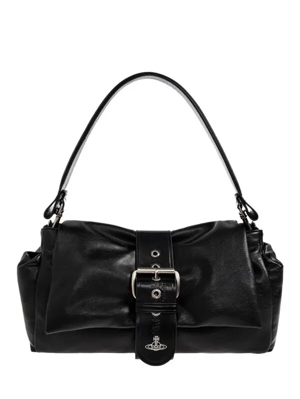 VIVIENNE WESTWOOD Hazel Buckled Orb-plaque Tote Bag - Black